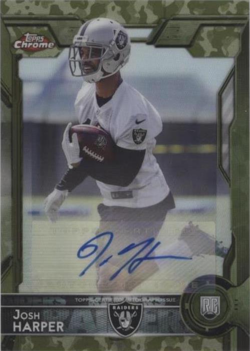2015 Topps Chrome - Rookies Josh Harper #123 Sts Camo Refractor ...