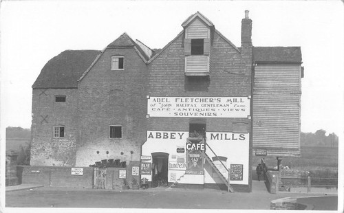 BR74614 abel fletcher s mill abbey mills cafe tewkesbury front shop ...