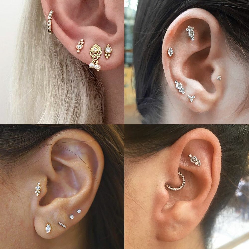 Ear Cartilage Piercing Helix