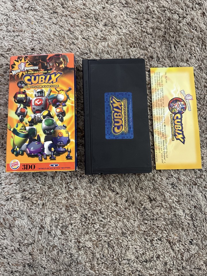 Cubix 3DO Nintendo GameCube VHS Burger King Promotional 2001 Good ...