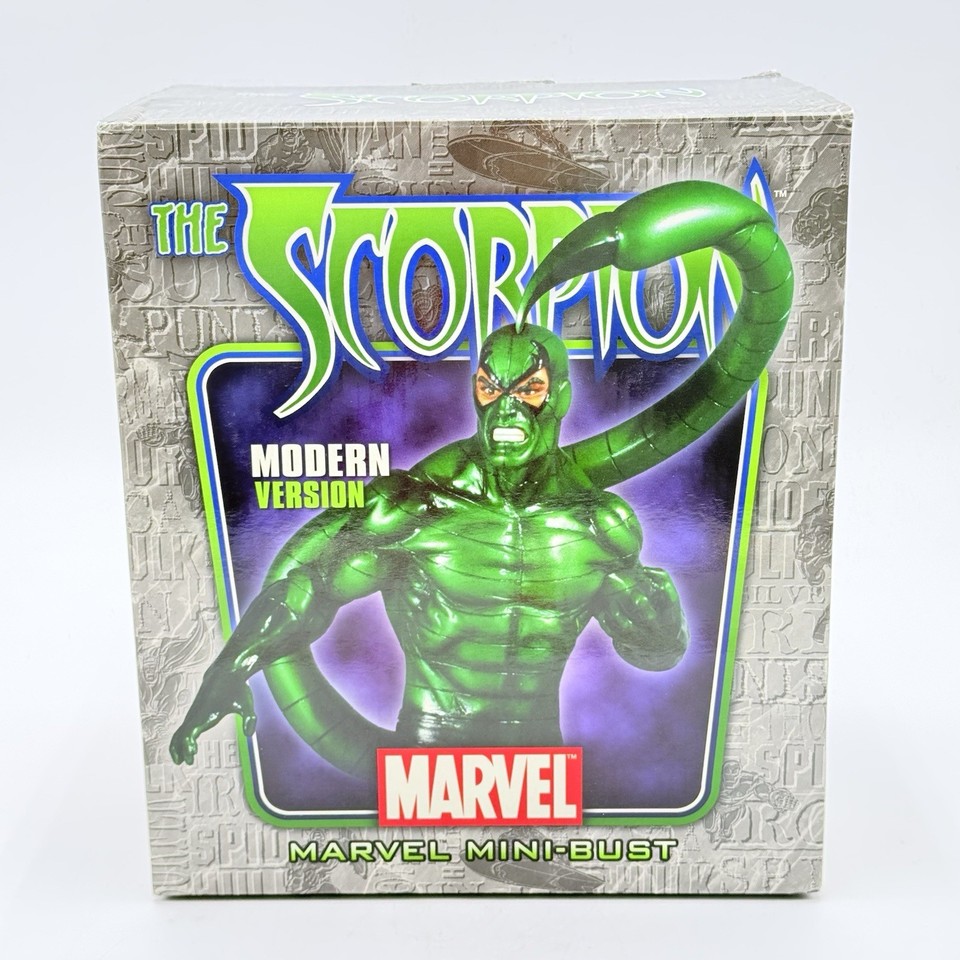 Bowen Designs Marvel The Scorpion Mini Bust Figurine 7.25” Tall IN BOX ...