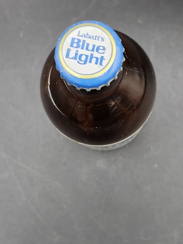 VINTAGE 80s LABATT'S BLUE LIGHT STUBBY BEER BOTTLE WITH CAP CANADIAN ...