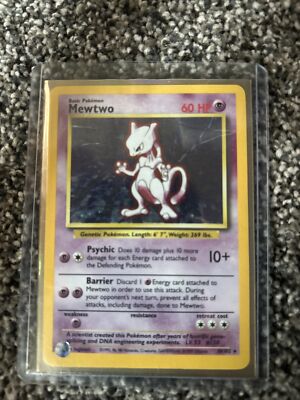 Pokémon TCG Mewtwo Base Set 10/102 Holo Unlimited Holo Rare | eBay