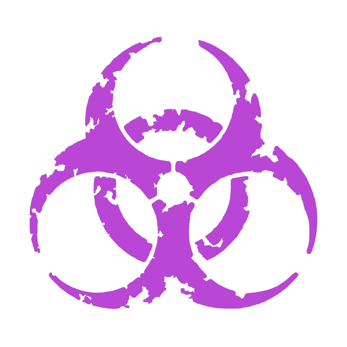 Purple Biohazard Symbol
