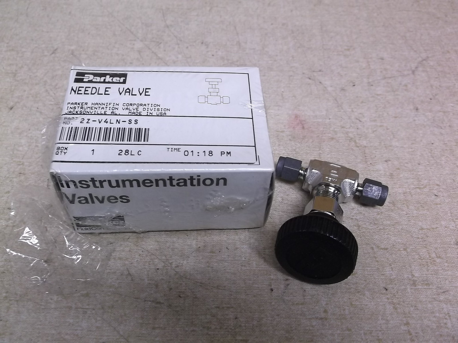 NEW Parker 2Z-V4LN-SS Needle Valve *FREE SHIPPING* | eBay
