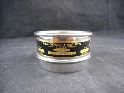 W.S. TYLER Stainless Steel Cloth 3” Test Sieves No.25 710um Half Height ...