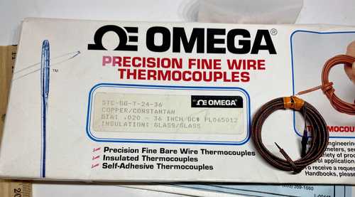OMEGA 5TC-GG-T-24-36 Thermocouple (Copper - Dia 0.020 - 36") - Prepaid ...