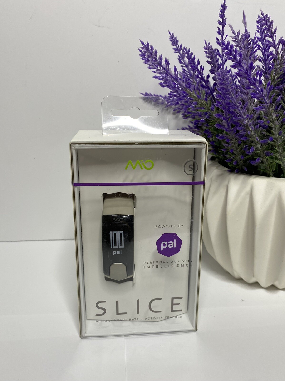 NIB MIO Slice Heart Rate + Activity Tracker, Small Size, Stone color | eBay