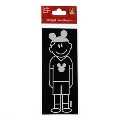 Disney Dad, Son or Teen w/ Mickey Ears Auto Decal / Window Cling New in ...