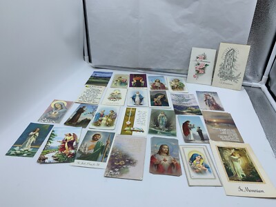 Holy Cards - Vintage Catholic Death Remembrance Card Memorial