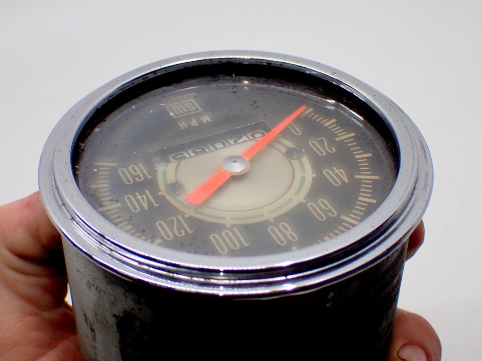 Vintage Stewart Warner 160 MPH Speedometer 160MPH Greenline Hot Rod ...