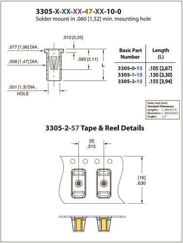 MIll-Max Hotswap Sockets 60pcs for MX-Style Mechanical Keyboard PCB | eBay