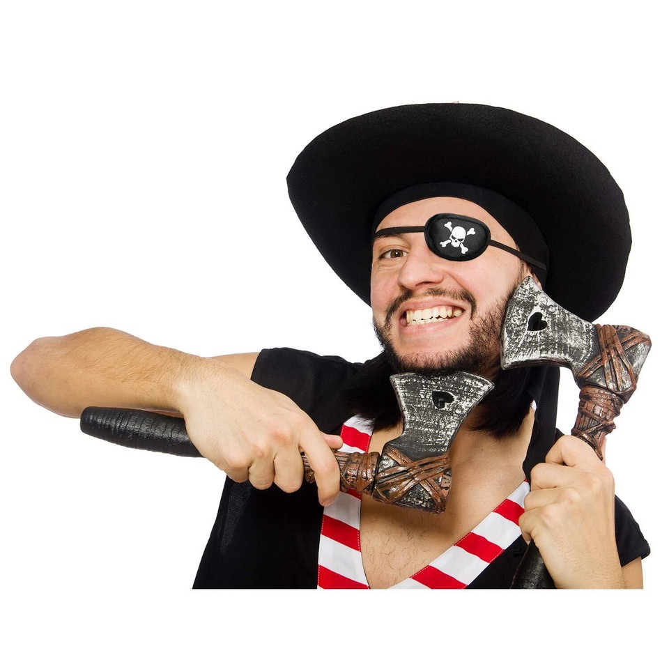 24 Pcs Eye Patches Single Eye Skull Captain Eye Patches for Carnival ...