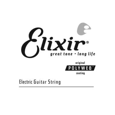 Elixir Polyweb Nickel Wound 28 (.028") Electric Guitar Single String ...
