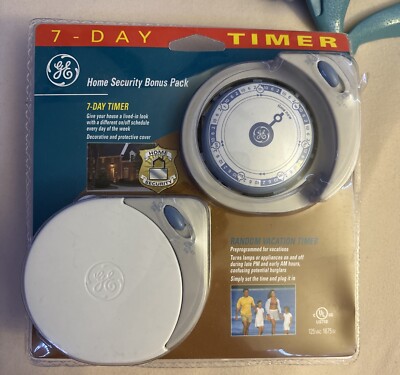 GE Home Security Bonus Pack 7-Day Timer & Random Vacation Timer New in ...