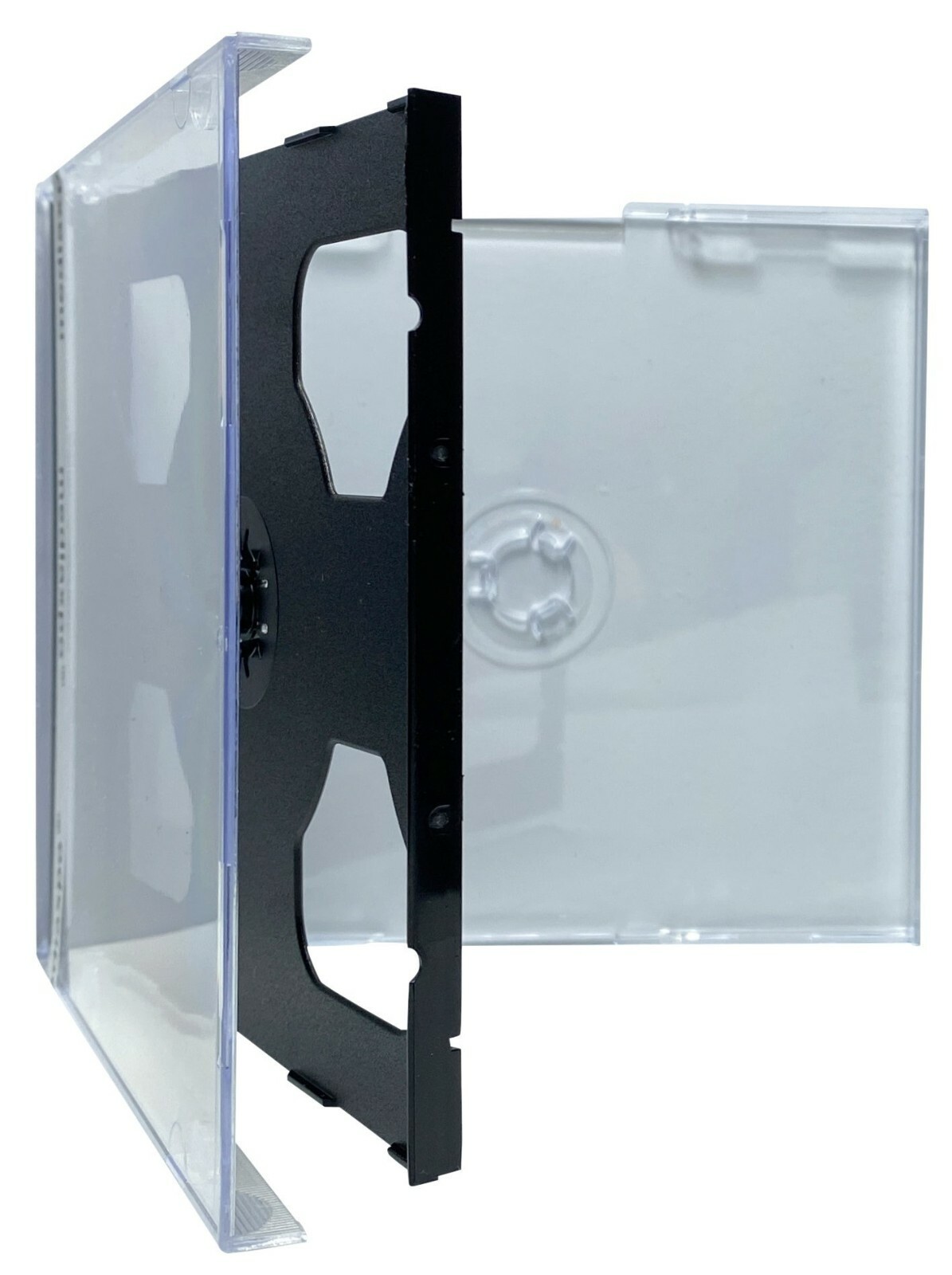 10 x TRIPLE Jewel CD Case - Black Tray CD Triple Case - Standard Size ...