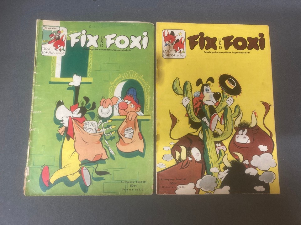 Kauka: 12 x frühe FIX und FOXI Comic Hefte (50er Jahre) Bereich 137-196 ...
