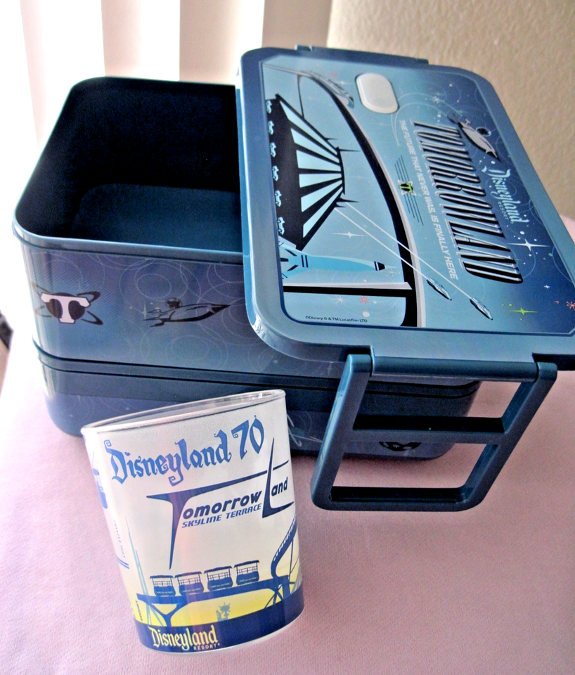 Disneyland Cup Tomorrowland Skyline Terrace Bento Box Disney 70th ...