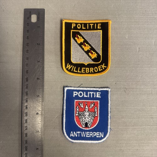 Lot Of 2 Vintage Belgium Police Uniform Patch (#272) | eBay