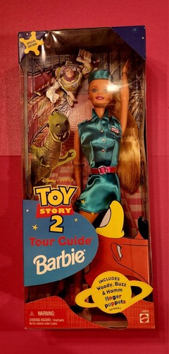 DISNEY PIXAR TOY STORY 2 TOUR GUIDE BARBIE 1999 MATTEL WOODIE AND BUZZ ...