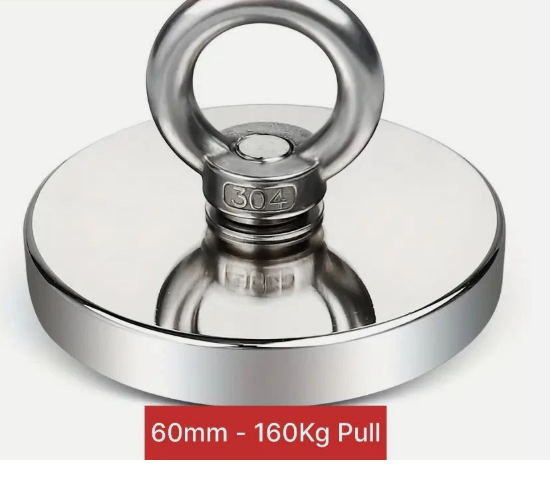 Neodymium Fishing Recovery Magnets Very Strong Pull Force 6kg up to ...