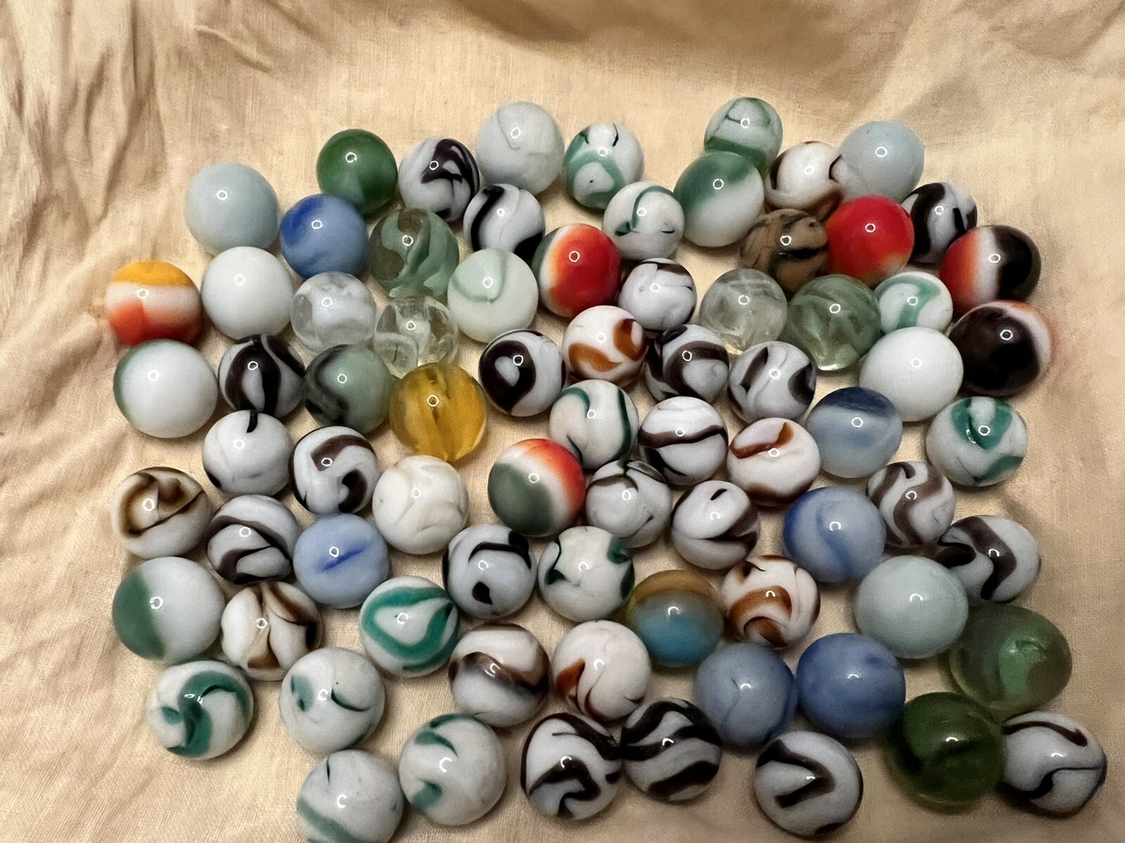Marbles Vintage Estate Find Collectable Glass Lot Of OVER 70 With ...