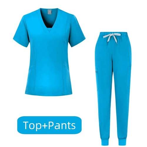 Operating Room Medical Uniform Scrubs Set Dental Nurse Suit Jogger ...