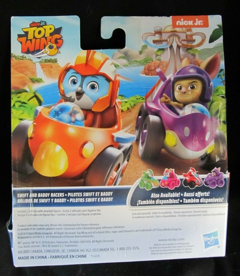 Playskool Nick Jr. Top Wing 2 Pack Racers ~ Swift and Baddy Racers ...