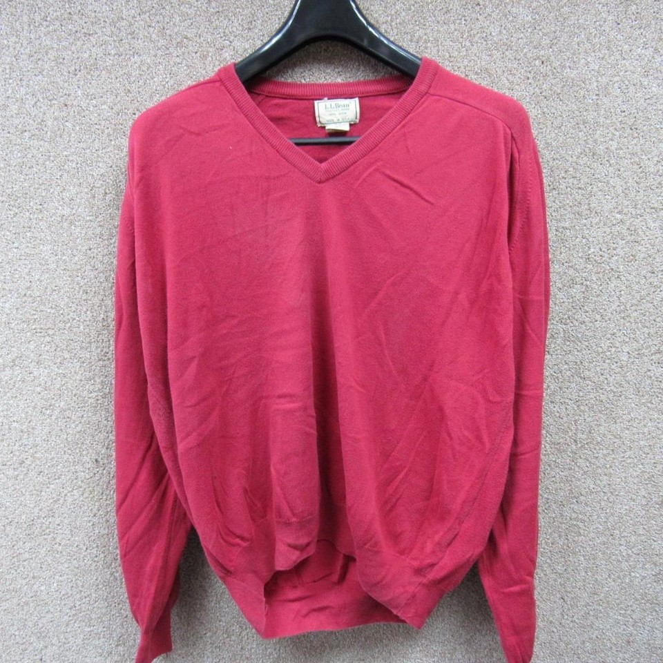 LL BEAN MENS V NECK JUMPERS SIZE EXTRA LARGE / REF (JC7267 | eBay UK