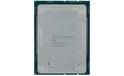 Intel Xeon Gold 6134 3.2GHz 24.75MB 8-Core LGA 3647 CPU / Processor ...