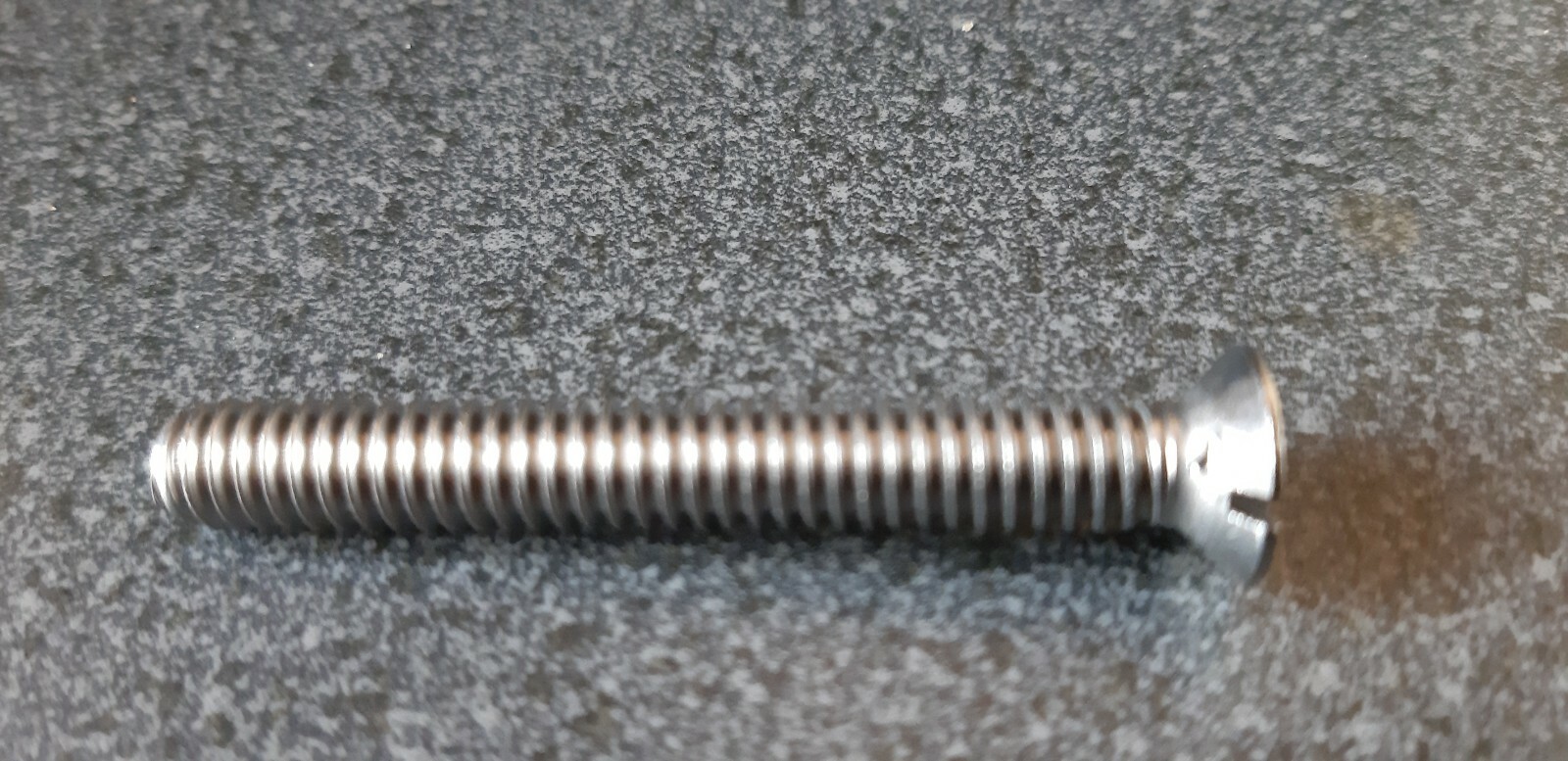 1/4" W Bsw. Unc. X 2" countersunk slot Machine SCREW pack 10 stainless ...