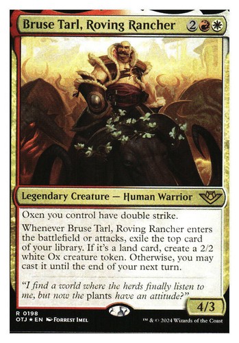 Bruse Tarl, Roving Rancher (foil) Thunder Junction MTG - NM+ *Mythic ...
