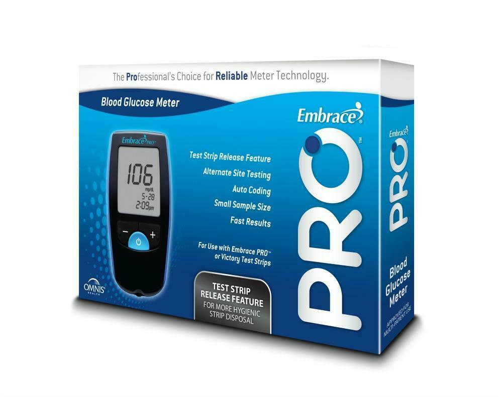 Embrace Pro Blood Glucose Meter Monitor by Omnis Health NEW FREE ...