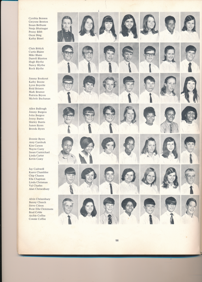 Charlotte NC Alexander Graham Junior High School yearbook 1970 North ...