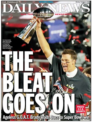 NEW YORK DAILY NEWS NEWSPAPER THE BLEAT GOES ON HAIL, GEEZER! 2/8/21 | eBay