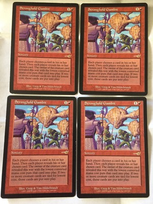 Stronghold Gambit x4 MTG Magic the Gathering Nemesis Legacy Playset ...