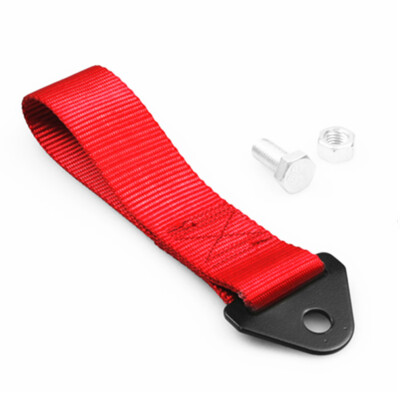 1x RED RACING TOW STRAP FOR RACE/RALLY/TRACK DAY/TOWING TRS ALTERNATIVE ...