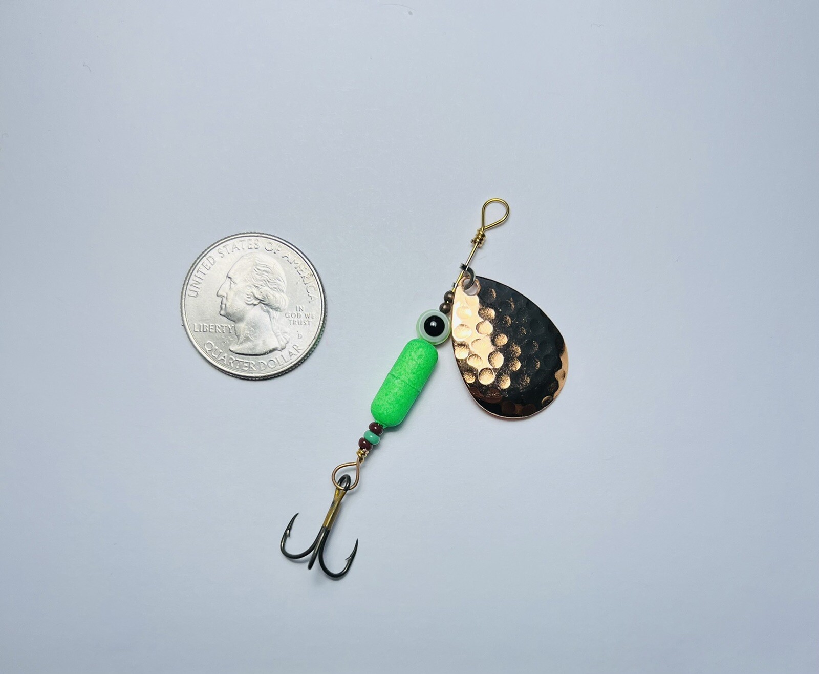 #3 Tui Chub Green Minnow Spinnerbait Lure 1/16 oz "2 1/2 inches" Bass ...