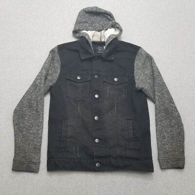 Original Use Jacket Mens Small Black Hooded Pockets Buttons Outdoor ...