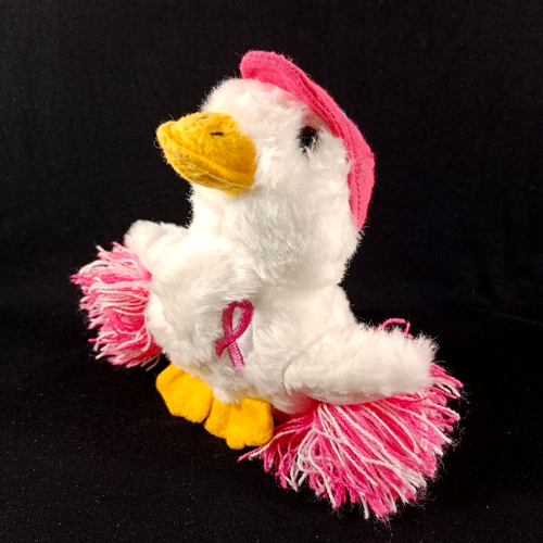 Aflac Duck Pink Plush Mascot One Day Pay Breast Cancer Cheerleader with ...