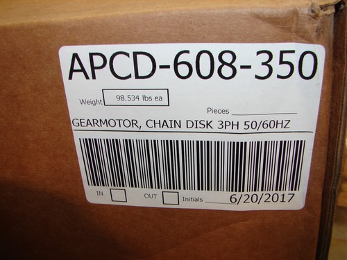 *NEW* AP Chain Disk System Gearmotor APCD-608-350 Automated AG Hog ...