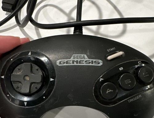 Sega Genesis 3 Button Controller OEM Model 1650 Authentic Tested ...