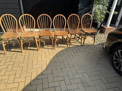 Six Ercol Utility Dining Chair 1940s With CC41 Utility Stamp | eBay UK