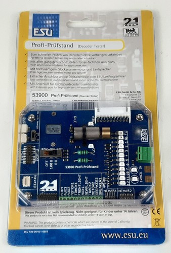 ESU #53900 DCC DIGITAL DECODER TESTER SEALED PACK AS NEW N/OO/HO SCALE ...