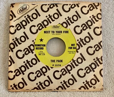 THE PACK "NEXT TO YOUR FIRE" ULTRA-RARE 1968 ORIGINAL U.S. PROMO SINGLE ...