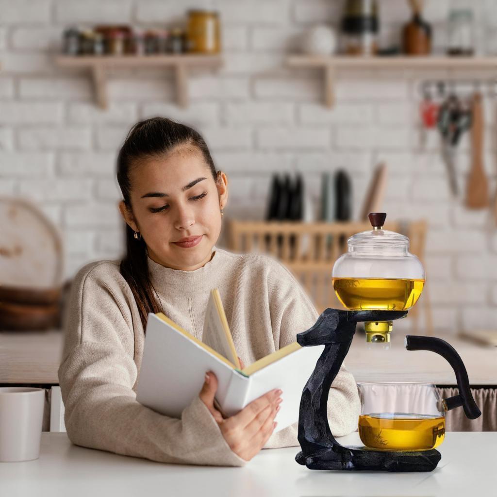 Automatic Tea Set Drip Pot Infuser Tea Coffee Pot for Home Tea Coffee ...