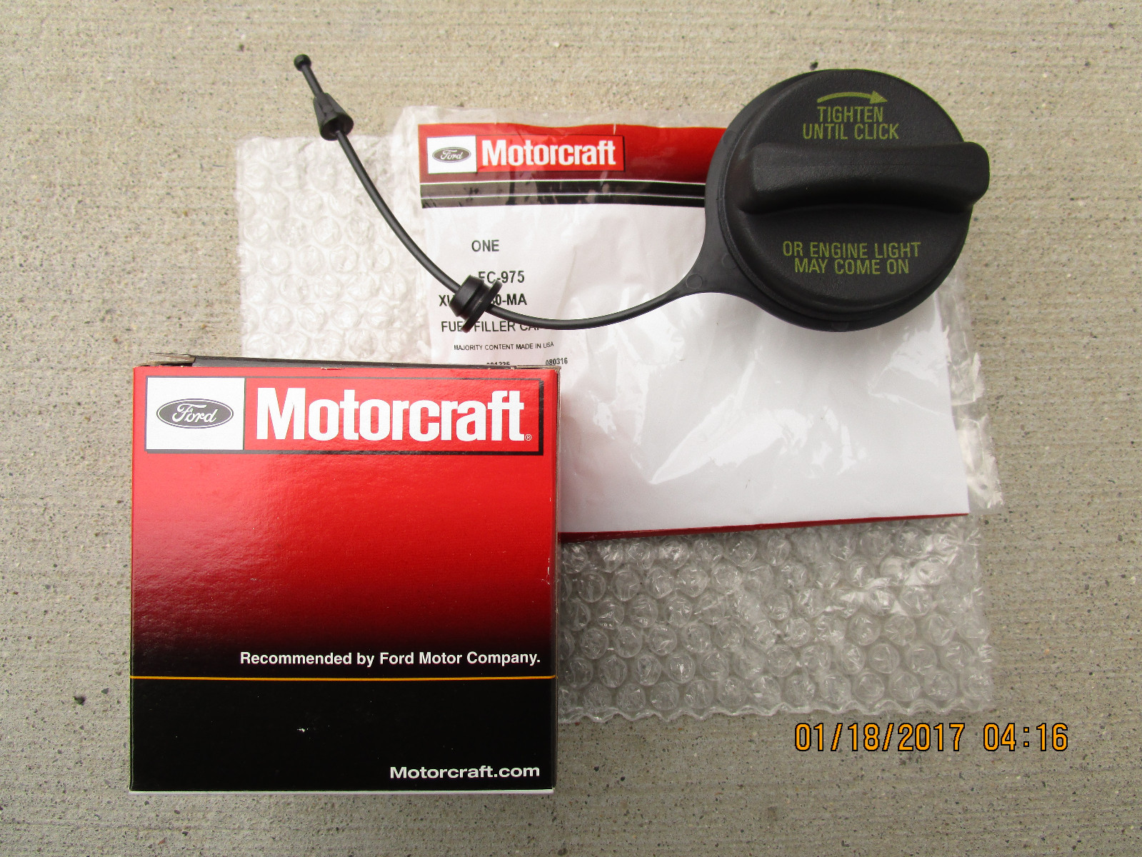 97 - 03 FORD F150 F-150 FUEL GAS TANK FILLER CAP WITH TETHER OEM BRAND ...