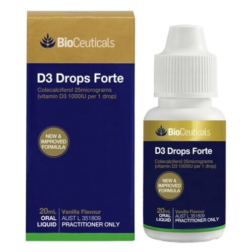 BioCeuticals D3 Drops Forte 20mL Oral Liquid (Vitamin D3 1000IU per Drop) | eBay Australia