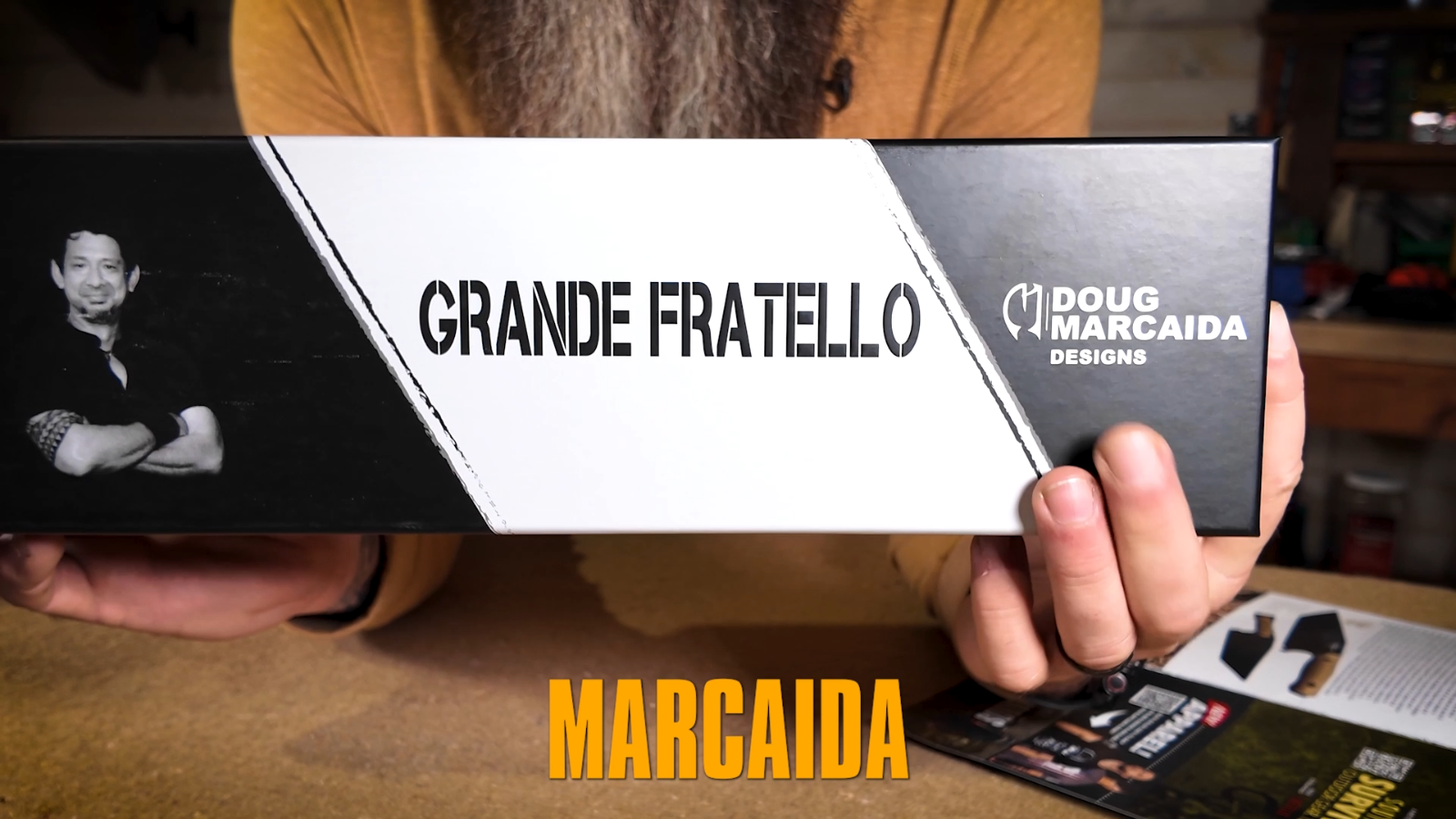 Doug Marcaida Stainless Steel 8.5" Kitchen Chef Knife Slicing Cleaver w ...