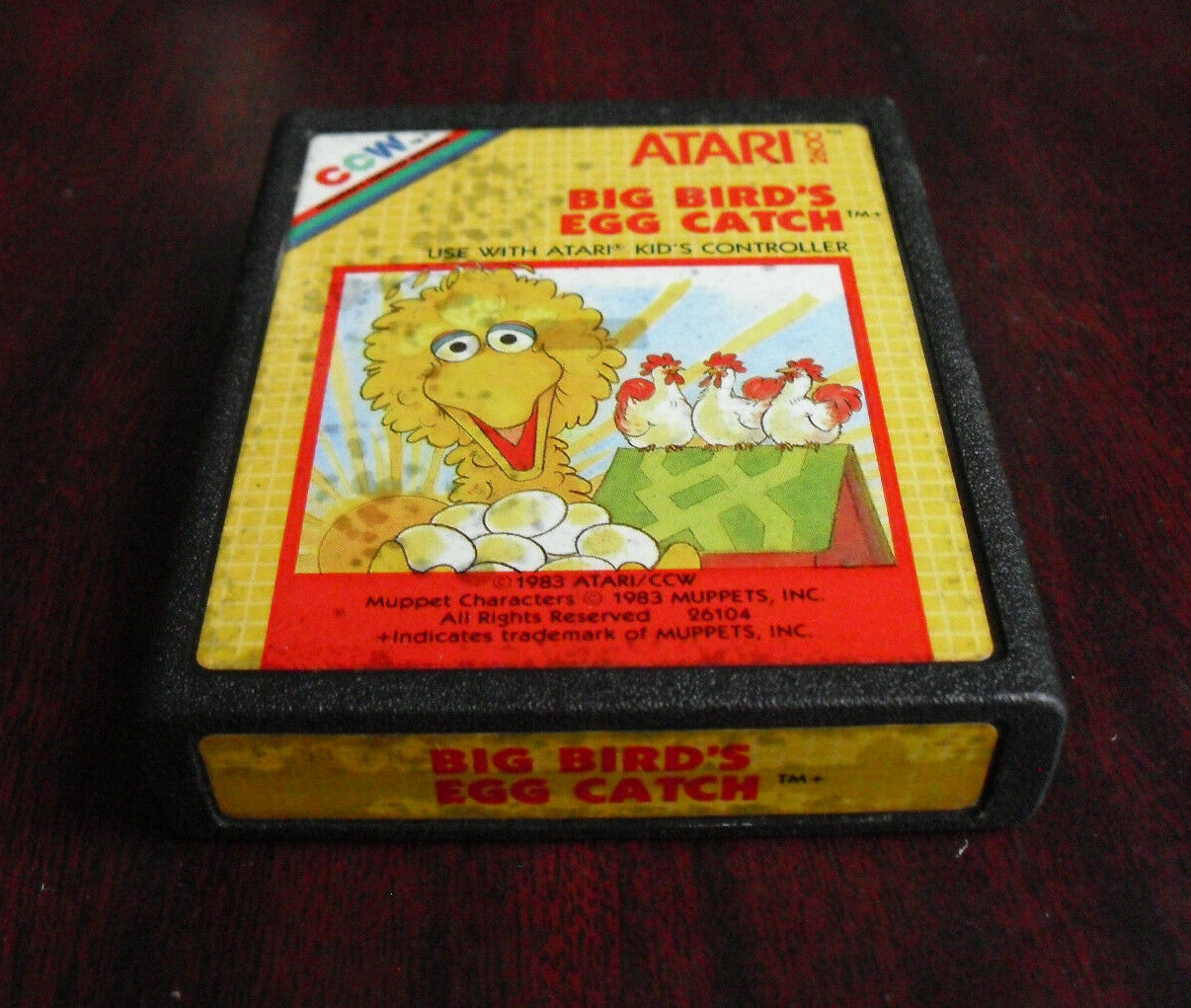 Vintage 1983 Atari 2600 Big Bird's Egg Catch Video Game Cartridge | eBay